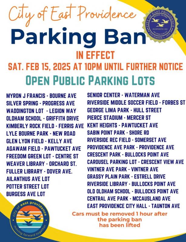 February 15, 2025 Winter Storm Advisory & Parking Ban | City of East ...