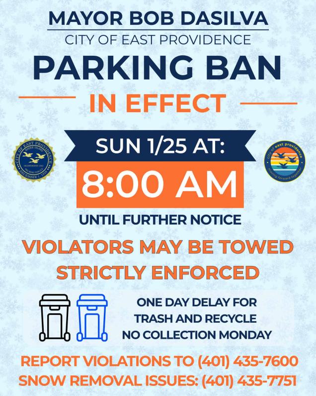 The City of East Providence implements Parking ban ahead of Winter ...
