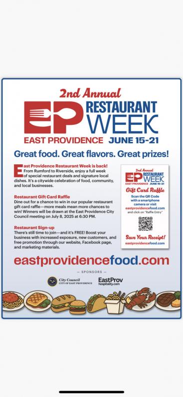 East Providence Announces Second Annual Restaurant Week, June 15-21 ...